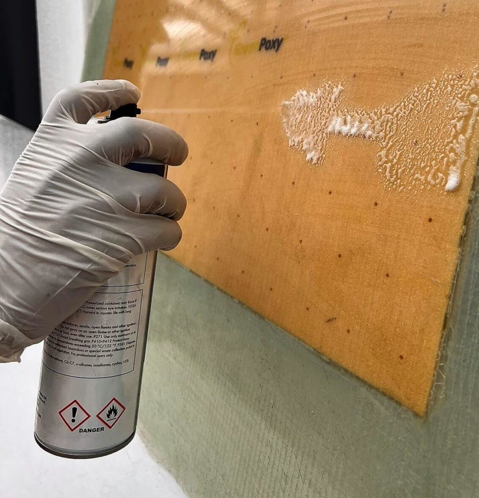 Web filament spray adhesive - Aerontec